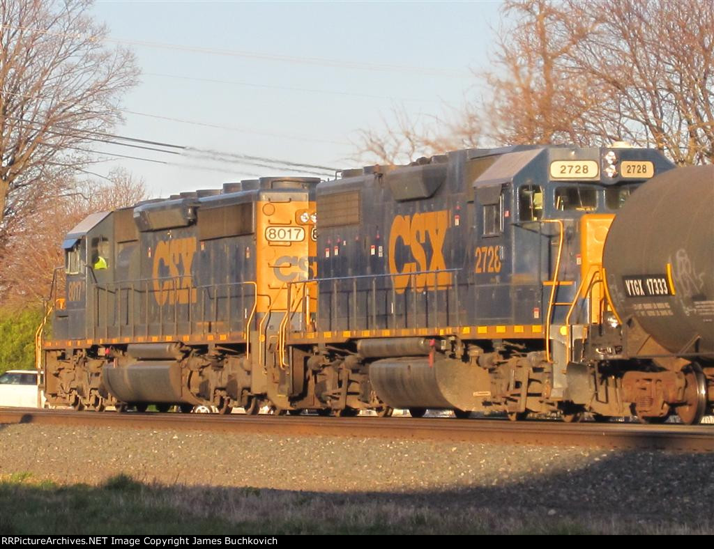 CSX 8017 and CSX 2728